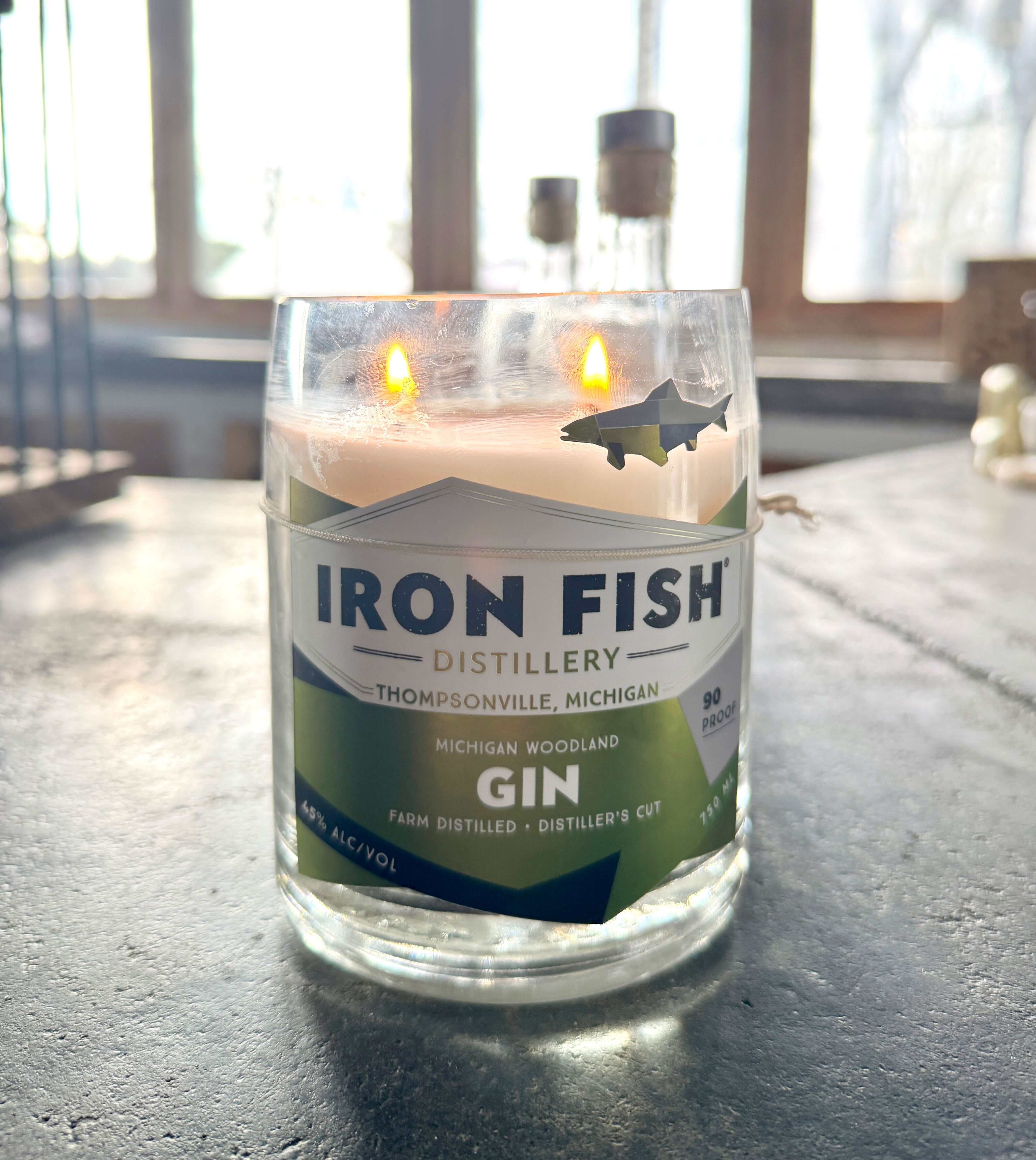 Woodland Gin Candles | Iron Fish Distillery