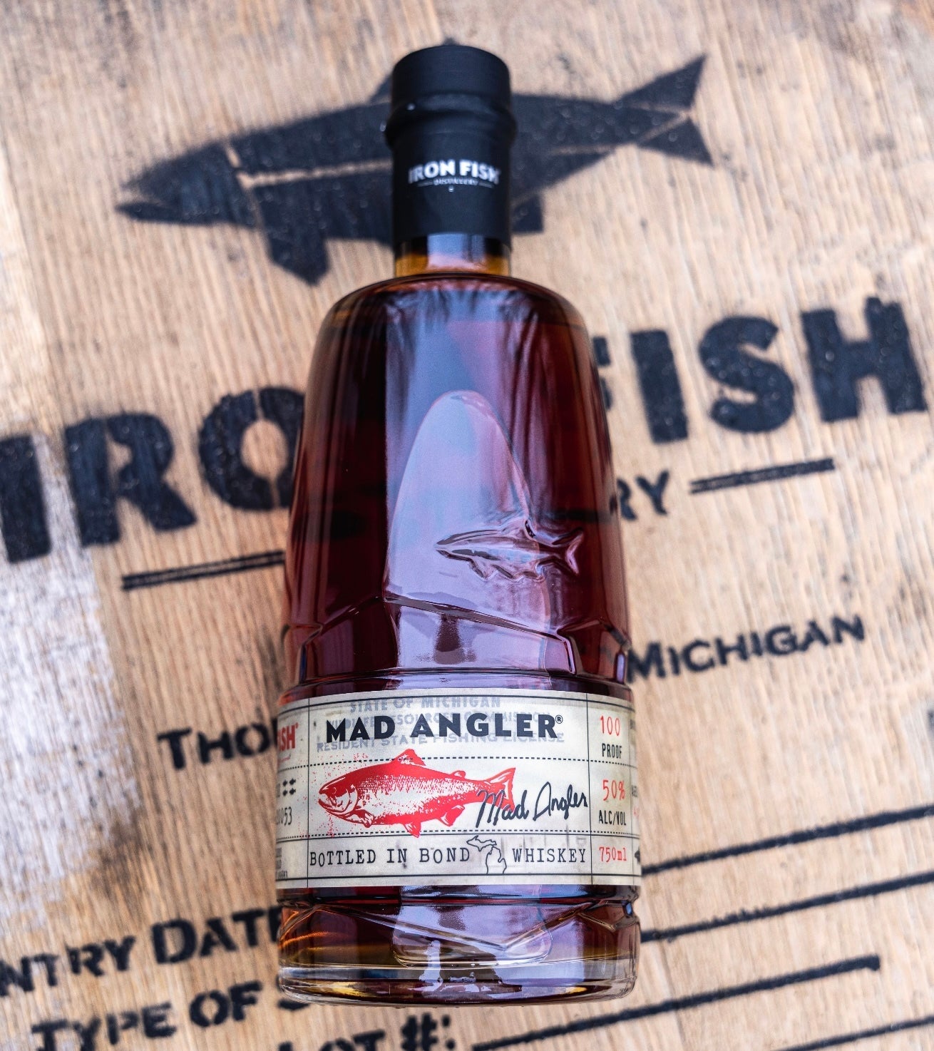 Mad Angler Bottled-In-Bond 6 yr 750 ml / 100 Proof / Batch #4 (27720) | Iron Fish Distillery