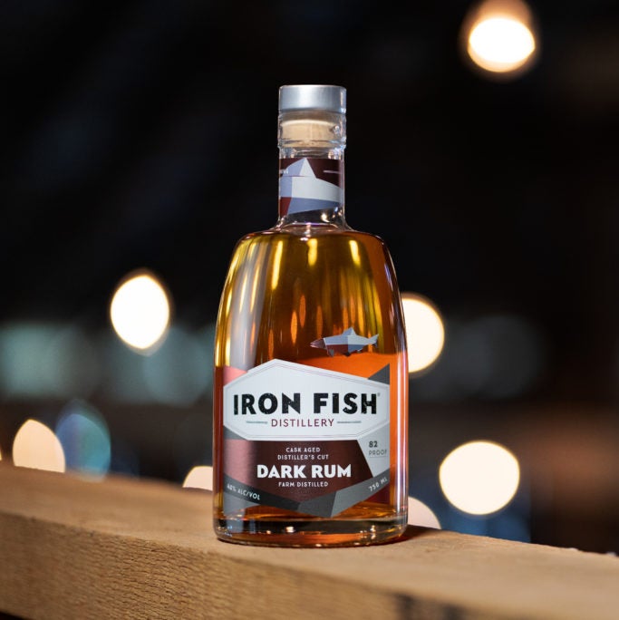 Cask Aged Dark Rum (750 ml) (30193) | Iron Fish Distillery